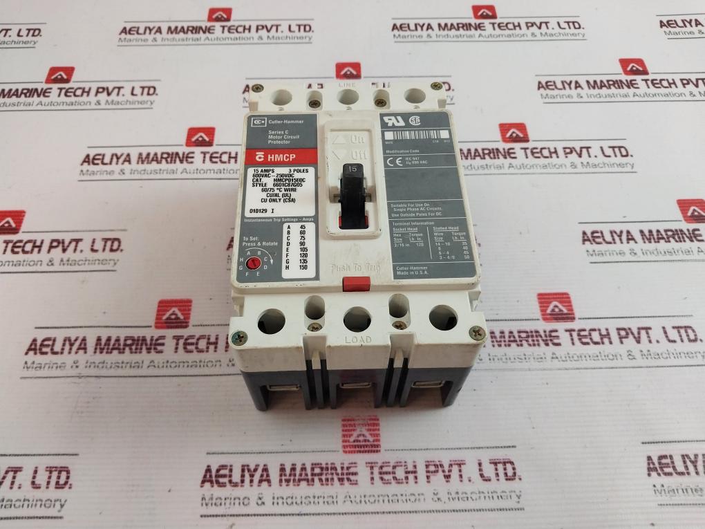 Cutler-hammer Hmcp015B0C Motor Circuit Protector 15Amp Ser C – Aeliya ...
