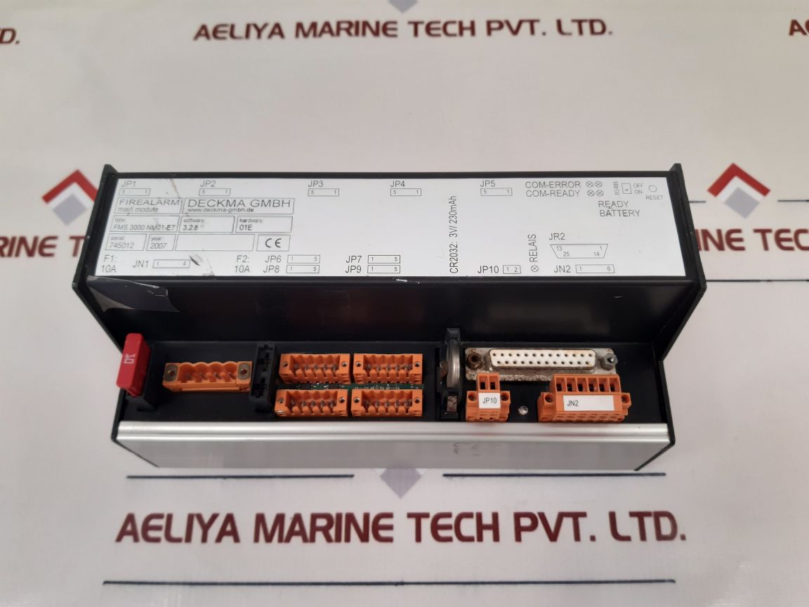 Deckma Fms 3000 Nm01-e7 Fire Alarm Main Module – Aeliya Marine Tech