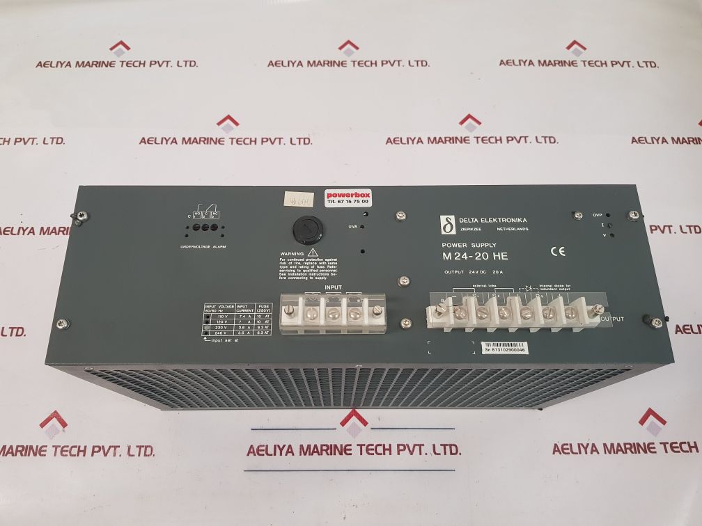 Delta Elektronika M24-20 He Power Supply – Aeliya Marine Tech