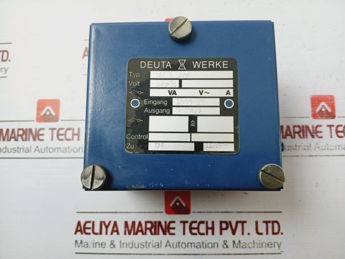 Deuta Werke Bw 2 Myv Speed Control Generator 24Vdc – Aeliya Marine Tech