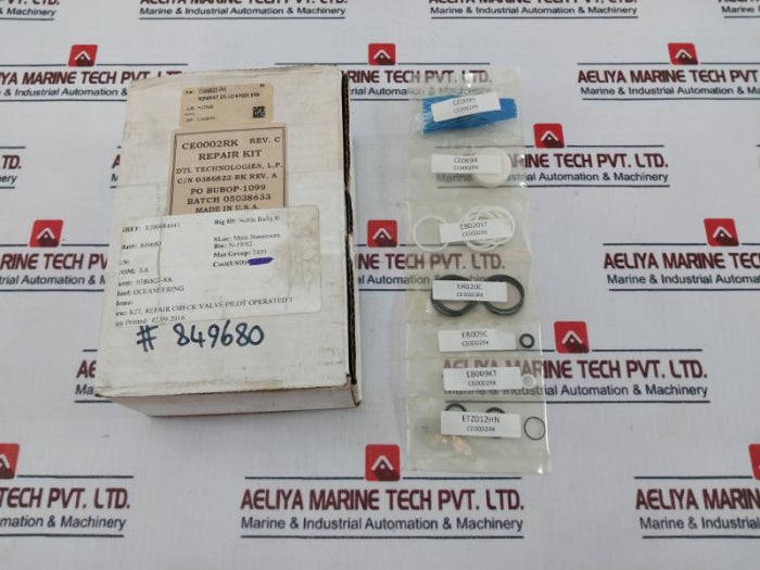Dtl Technologies 0386822-rk Pilot Operated Check Valve Repair Kit Rev ...
