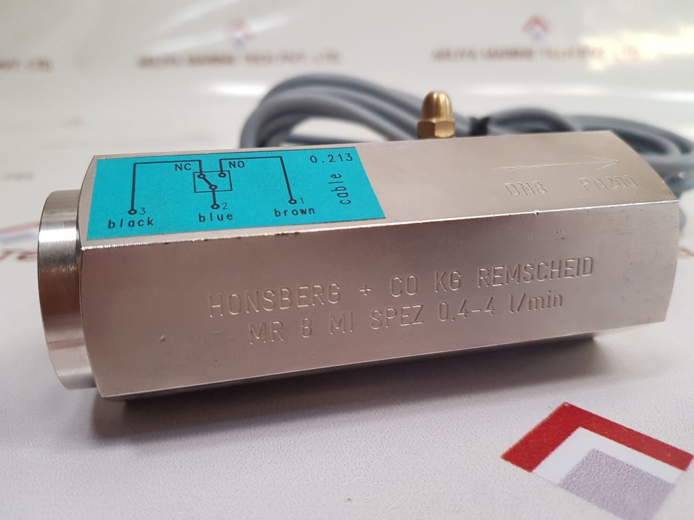 Honsberg Dn8 Pn200 Flow Switch – Aeliya Marine Tech
