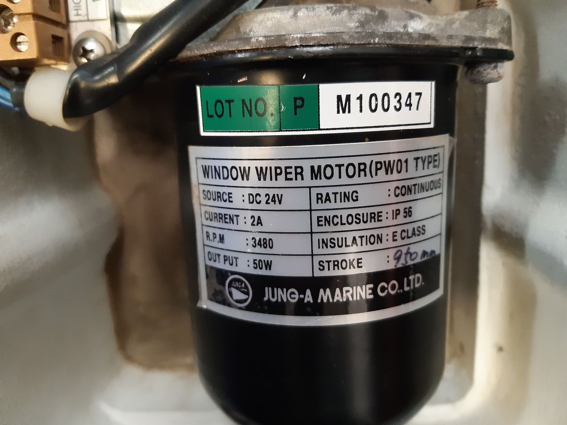 Jung-a marine pw01 window wiper motor 50w – Aeliya Marine Tech