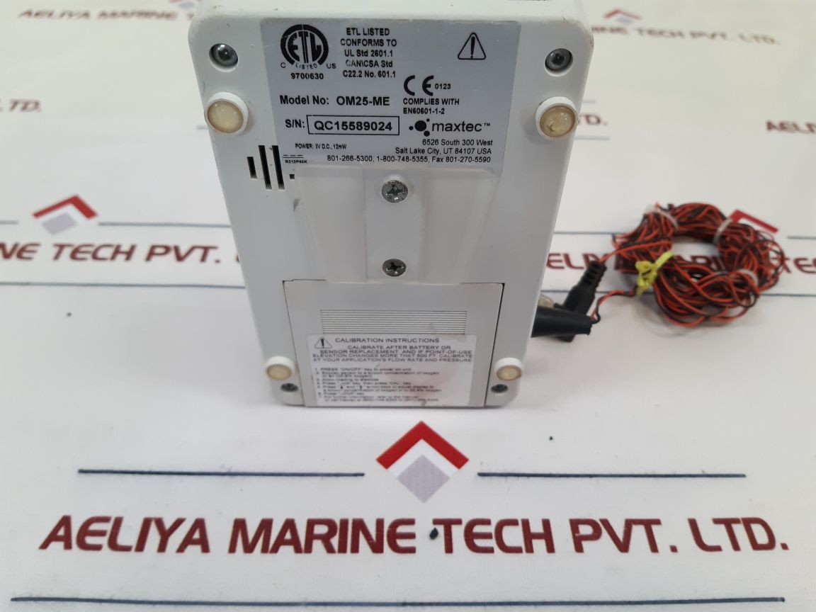 Maxtec Om25-me Oxygen Monitor Analyzer With Cable – Aeliya Marine Tech