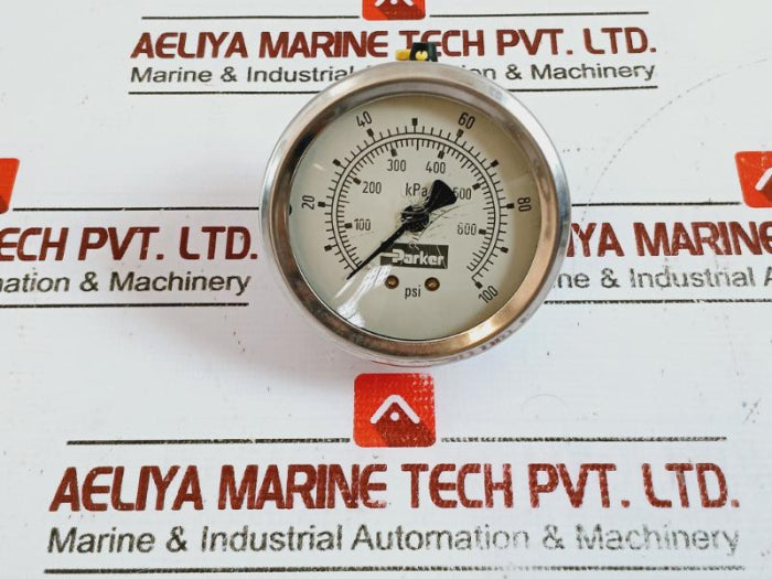 Parker 400016 Pressure Gauge 0-100 Psi/0-680 Kpa 1/4 In Npt – Aeliya ...