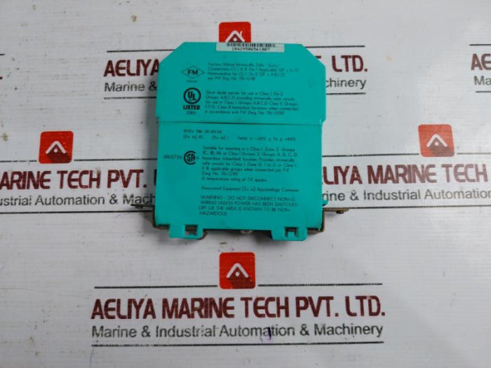 Pepperl +Fuchs Z966.H Safe Snap Zener Barrier Z-series 12V 163Ma Atex ...