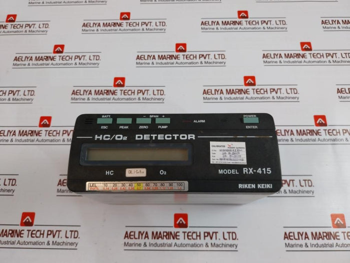 Riken Keiki Rx-415 Gas Detector De-3123-1/Os-b3 – Aeliya Marine Tech