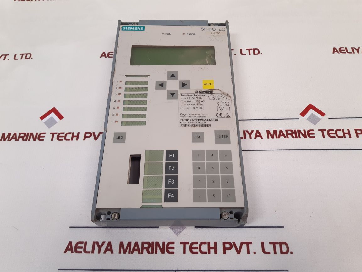 Siemens Siprotec 7Ut61 Transformer Protection Fornt Display 7Ut6121-2E ...