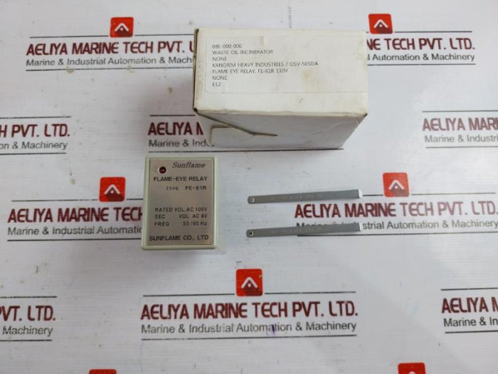 Sunflame Fe-61R Flame-eye Relay Ac100V 50/60Hz Pfc-n8 0981 – Aeliya ...