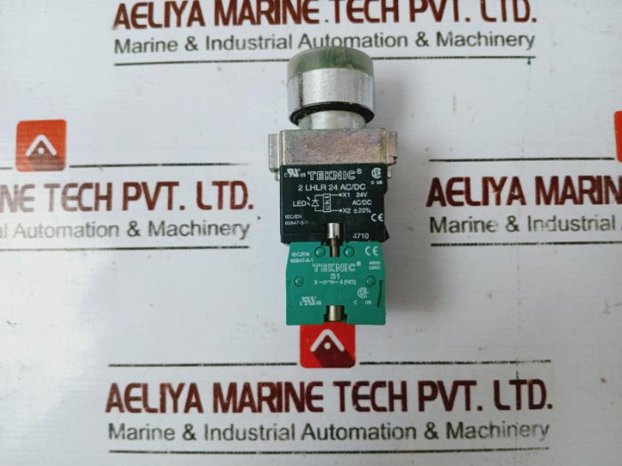 Teknic 2 Lhlr 24 Ac/Dc Illuminated Actuator W/ Filament Bulb And Conta ...