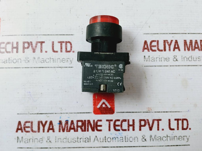 Teknic 2Lhlr 240 Ac Red Led Lamp Indicator Push Button – Aeliya Marine Tech