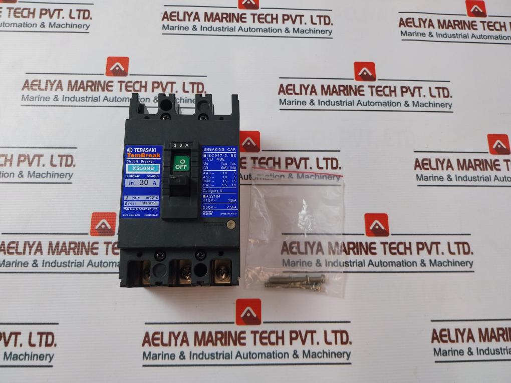 Terasaki Electric Xs50Nb Circuit Breaker 30A 660Vac 50~60Hz – Aeliya ...