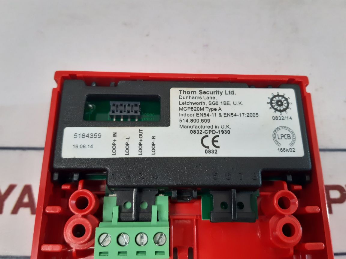 Tyco Mcp820M Manual Call Point – Aeliya Marine Tech