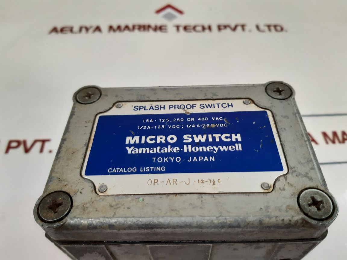 Yamatake-honeywell Op-ar-j Splash Proof Micro Switch – Aeliya Marine Tech