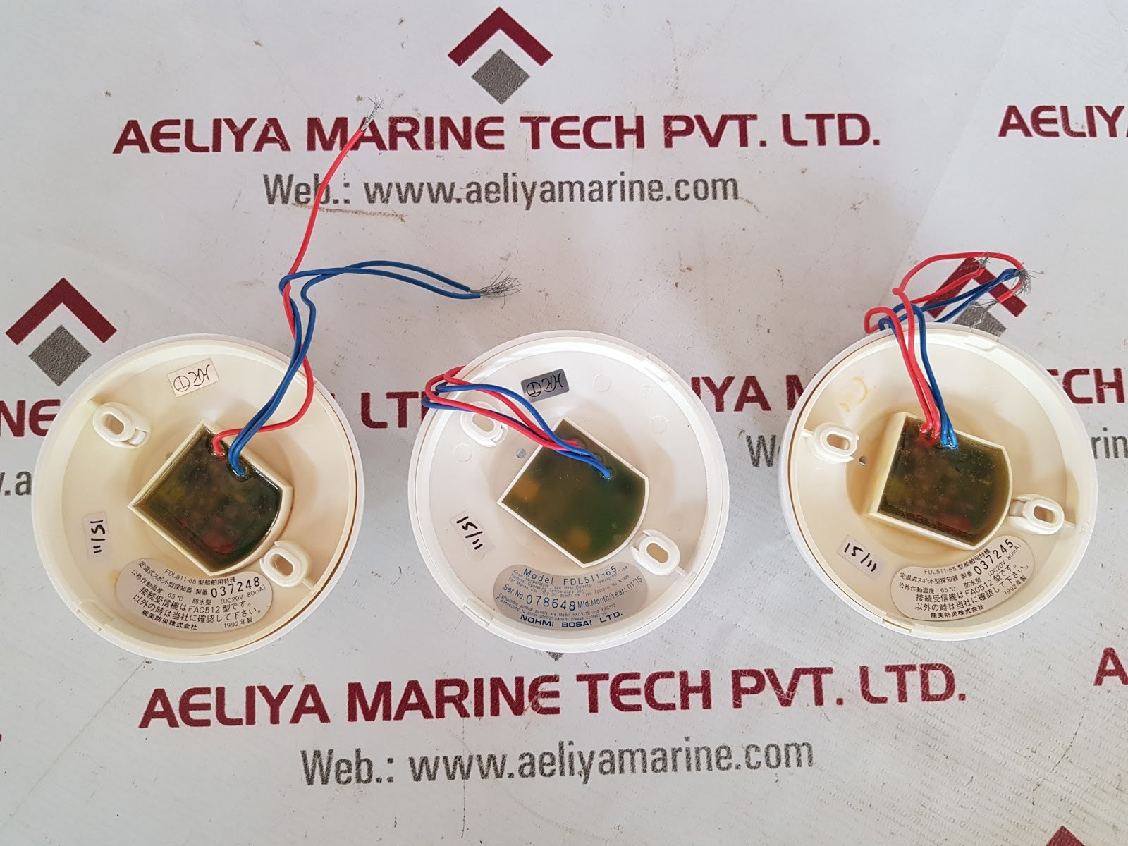 Nohmi bosai fdl511-65 heat detector dc20v 80ma 65'c – Aeliya Marine Tech