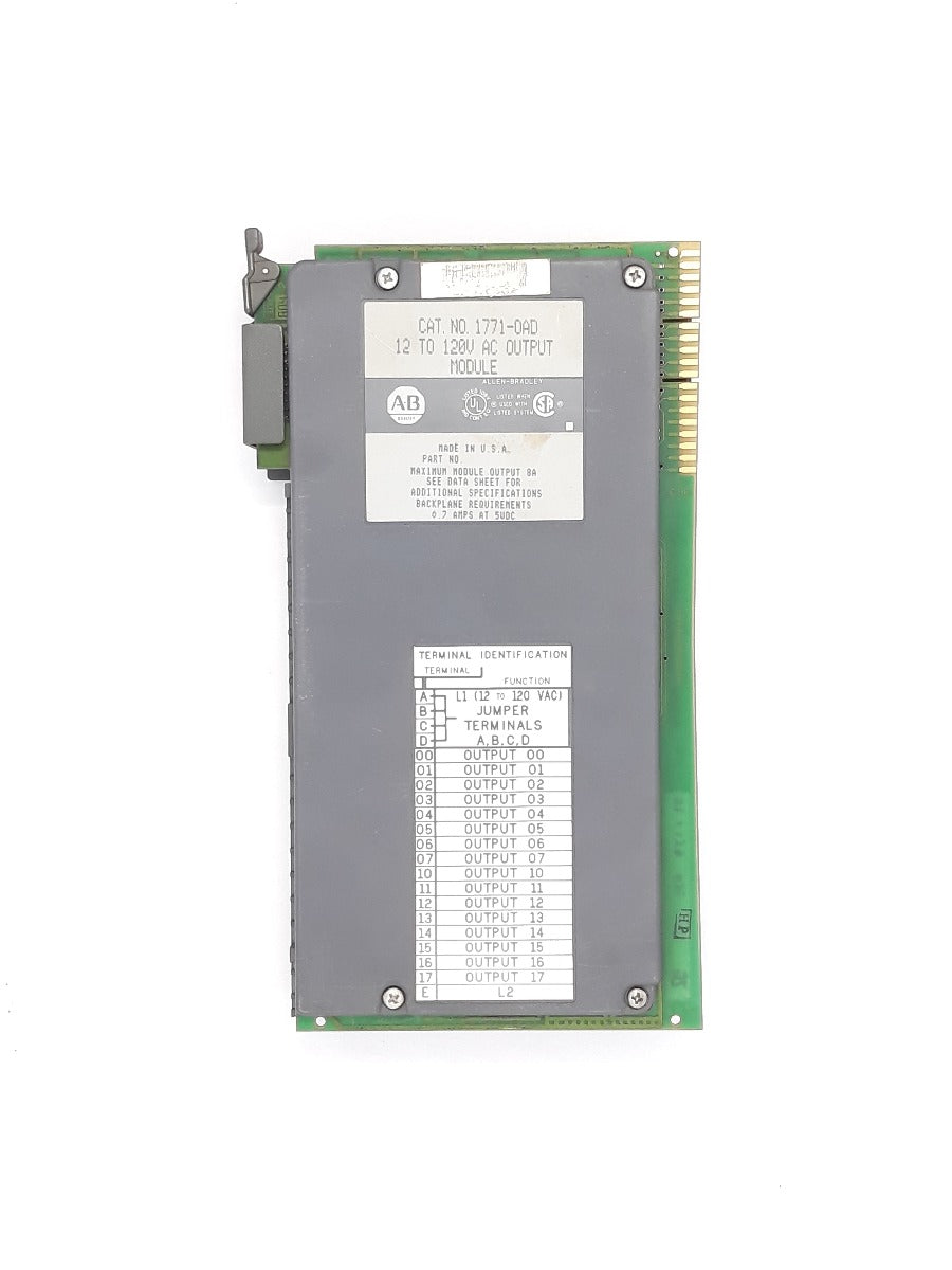 Allen bradley 1771-oad 12 to 120v ac output module – Aeliya Marine Tech