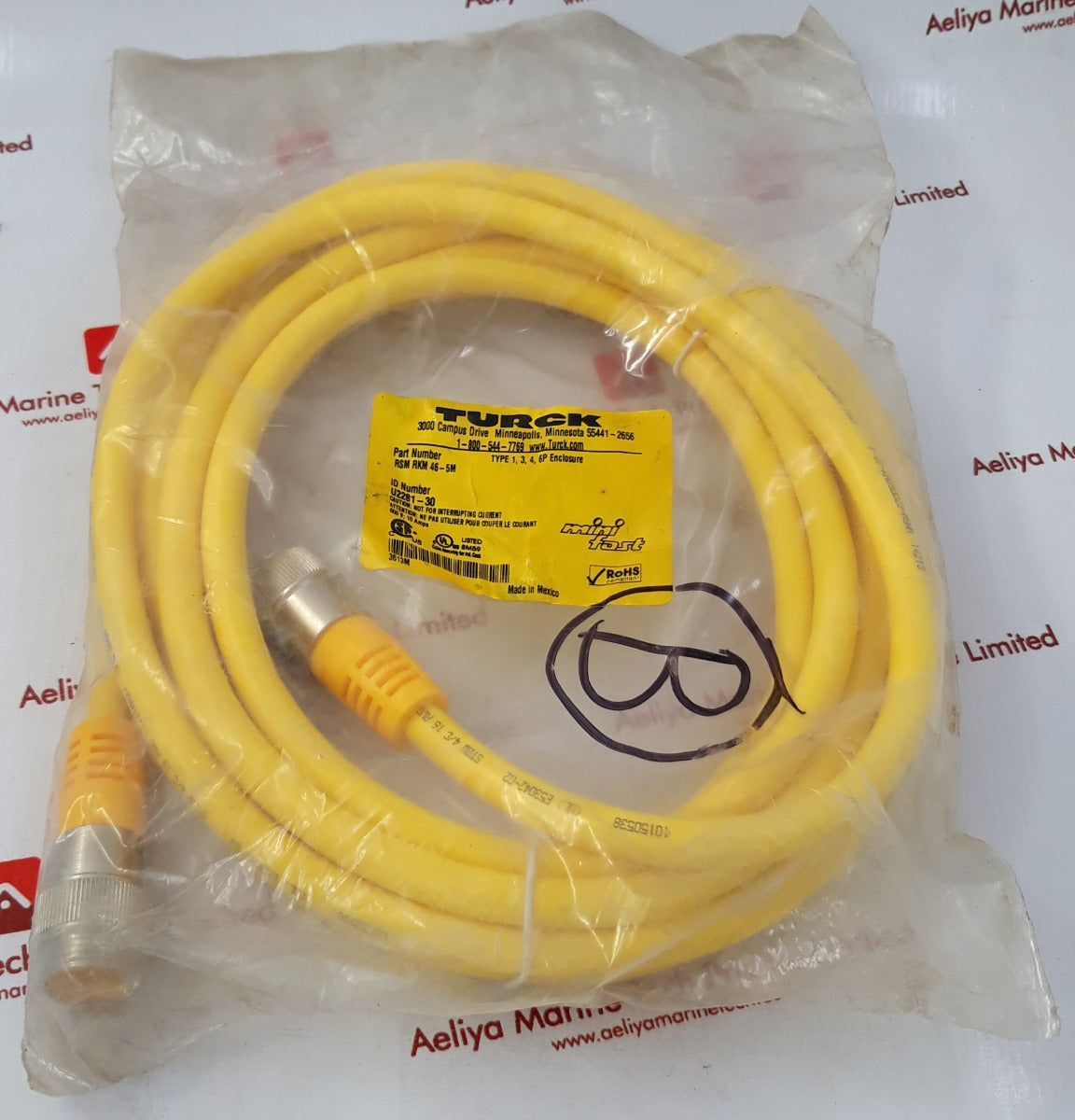 Turck Rsm Rkm 46-5M Mini Fast Cable – Aeliya Marine Tech