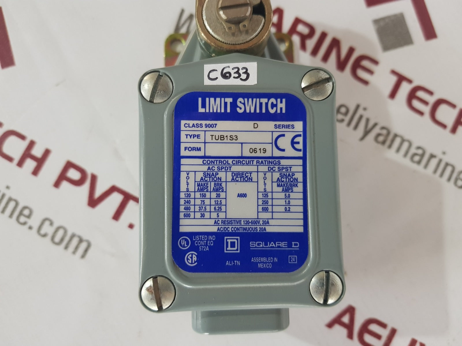 square d class 9007 tub1s3 limit switch 120-600v ser d – Aeliya Marine Tech
