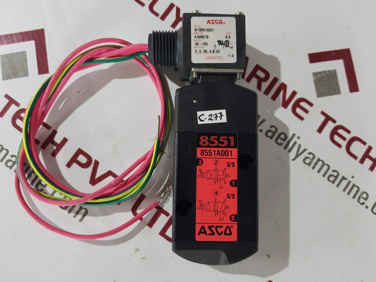 Asco wt8551a001 solenoid valve – Aeliya Marine Tech