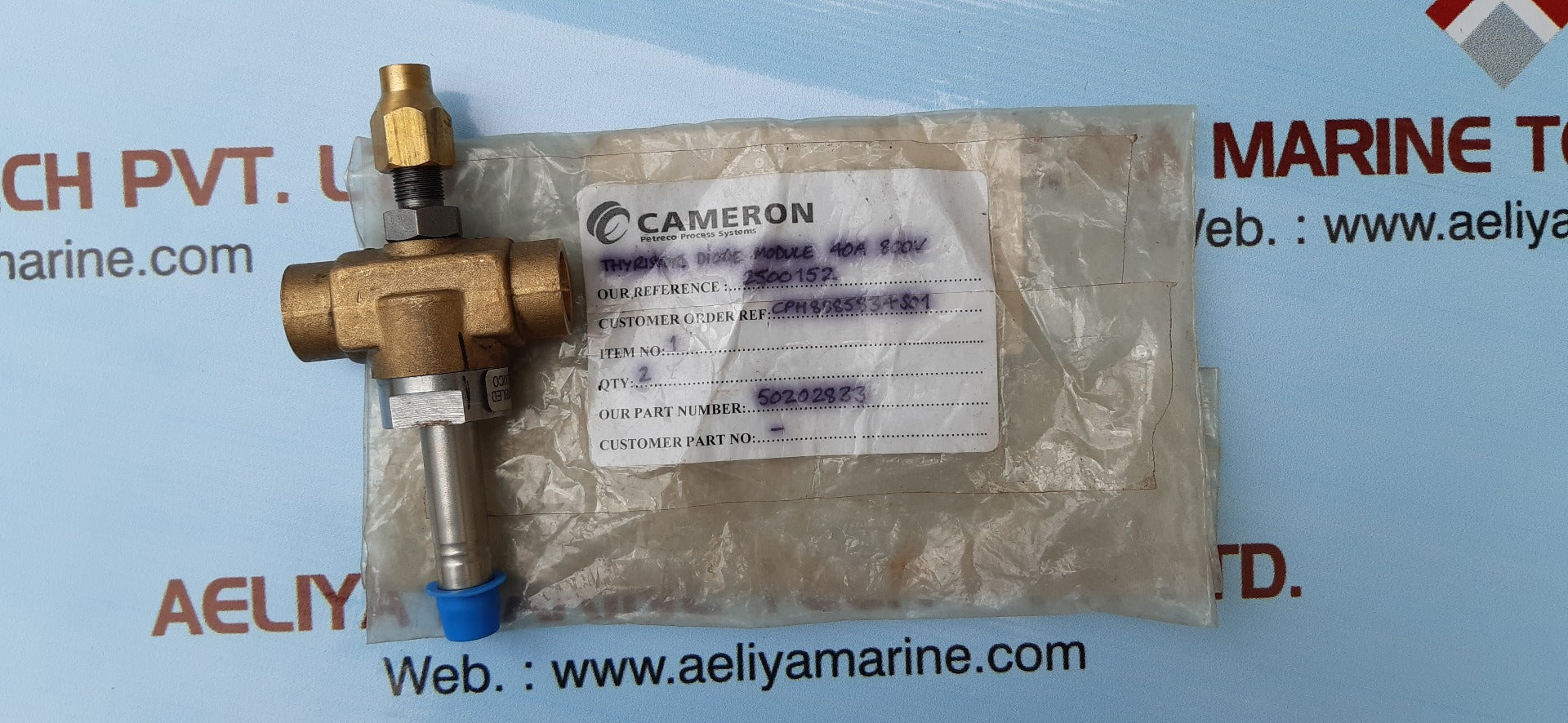 CAMERON E0149 THYRISTOR DIODE MODULE 40A 800V – Aeliya Marine Tech