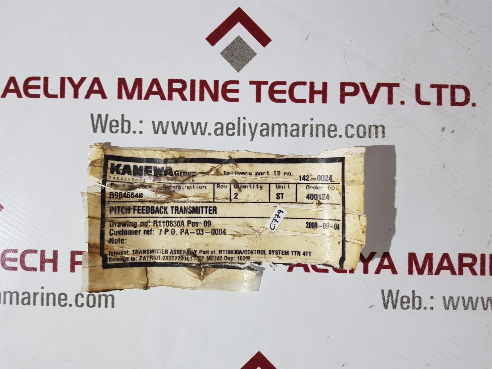 kamewa b984664b pitch feedback transmitter – Aeliya Marine Tech®