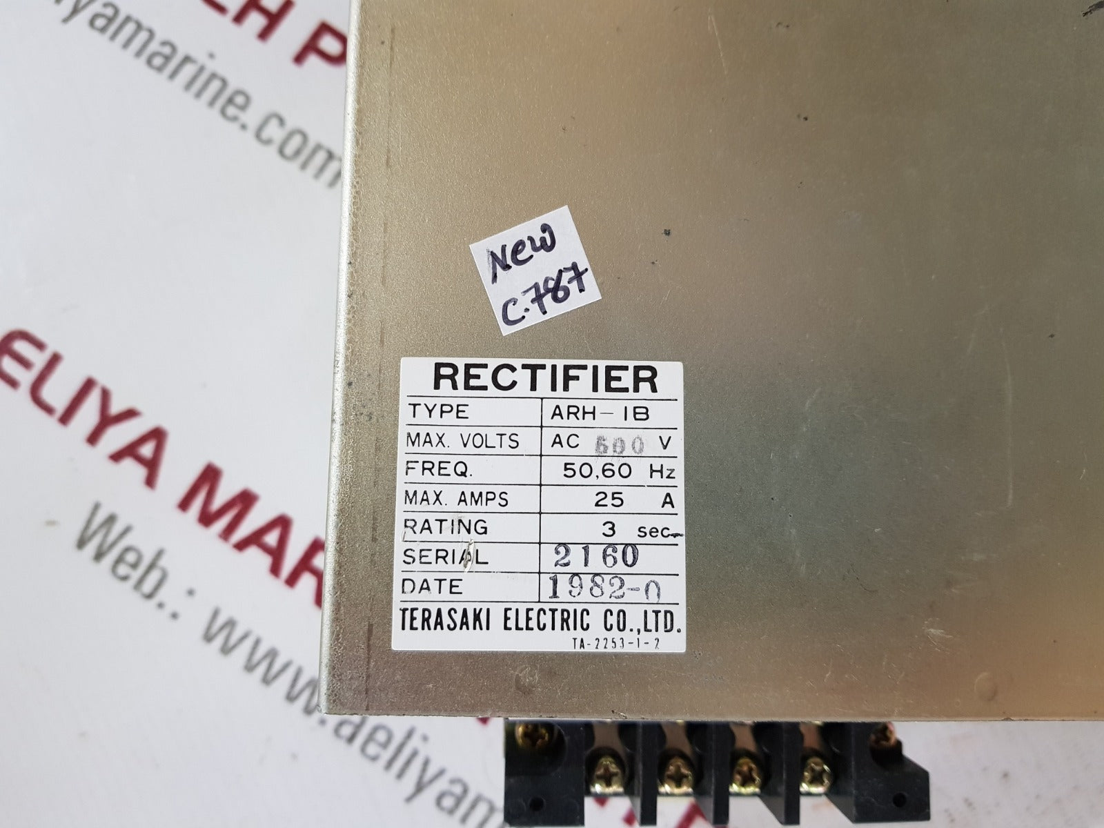 Terasaki arh-Ib rectifier 60hz – Aeliya Marine Tech