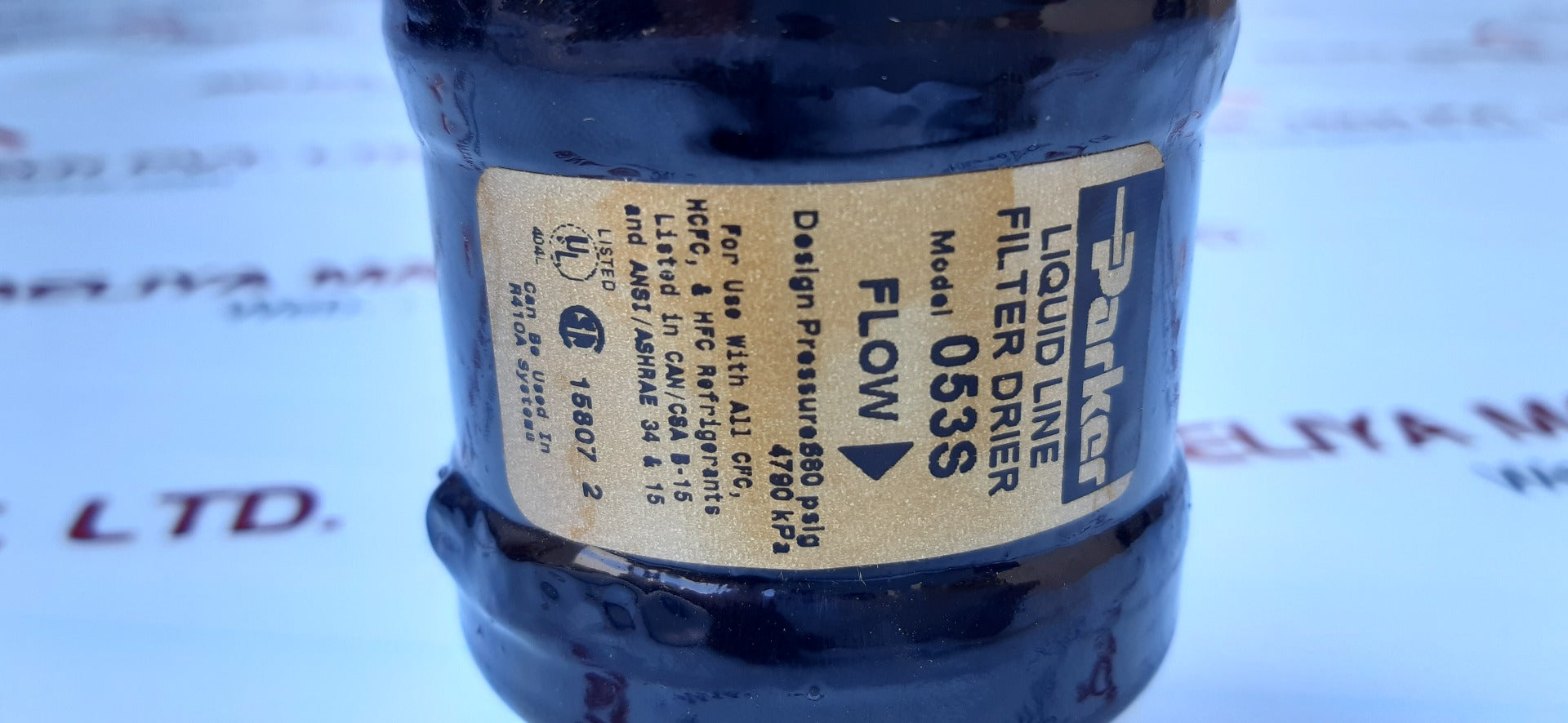 Parker 053s liquid line filter drier – Aeliya Marine Tech