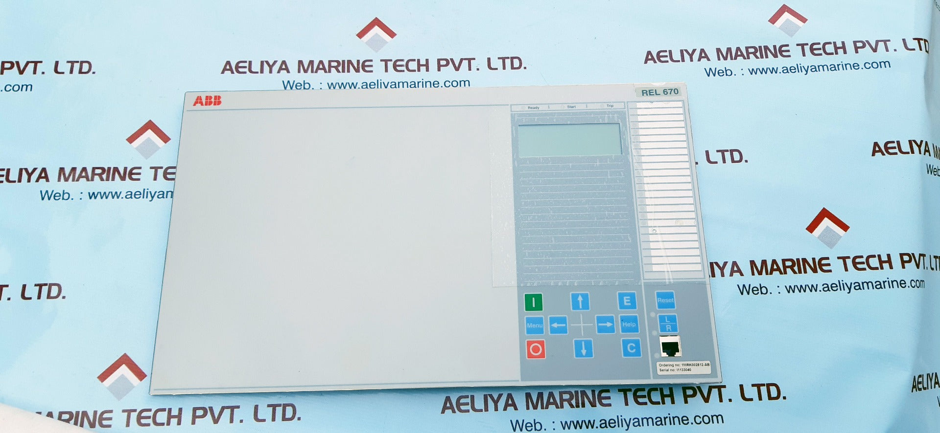 Abb Rel670 Line Protection Control Terminal Front Interface Panel 1Mrk ...
