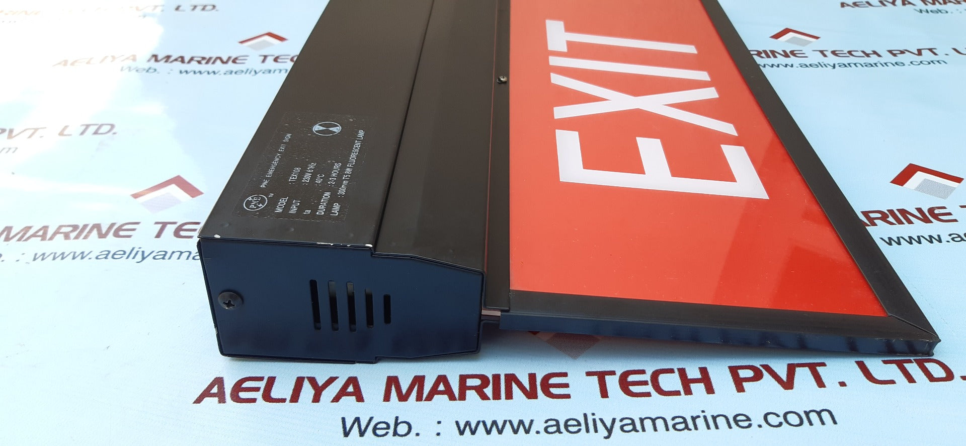 Pne emergency exit sign board tex108 – Aeliya Marine Tech
