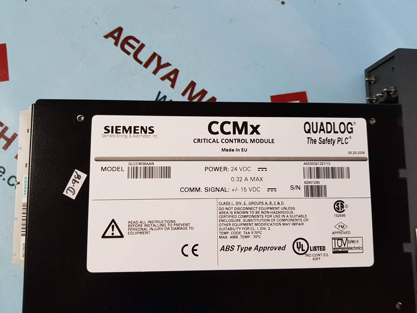 Siemens qlccm36aan ccmx quadlog critical control module – Aeliya Marine ...