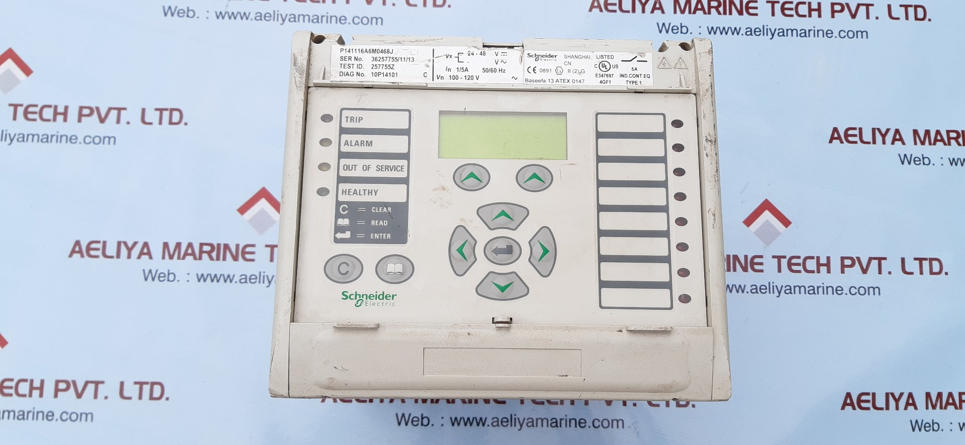Schneider micom p141 protection relay p141116a6m0468j – Aeliya Marine Tech
