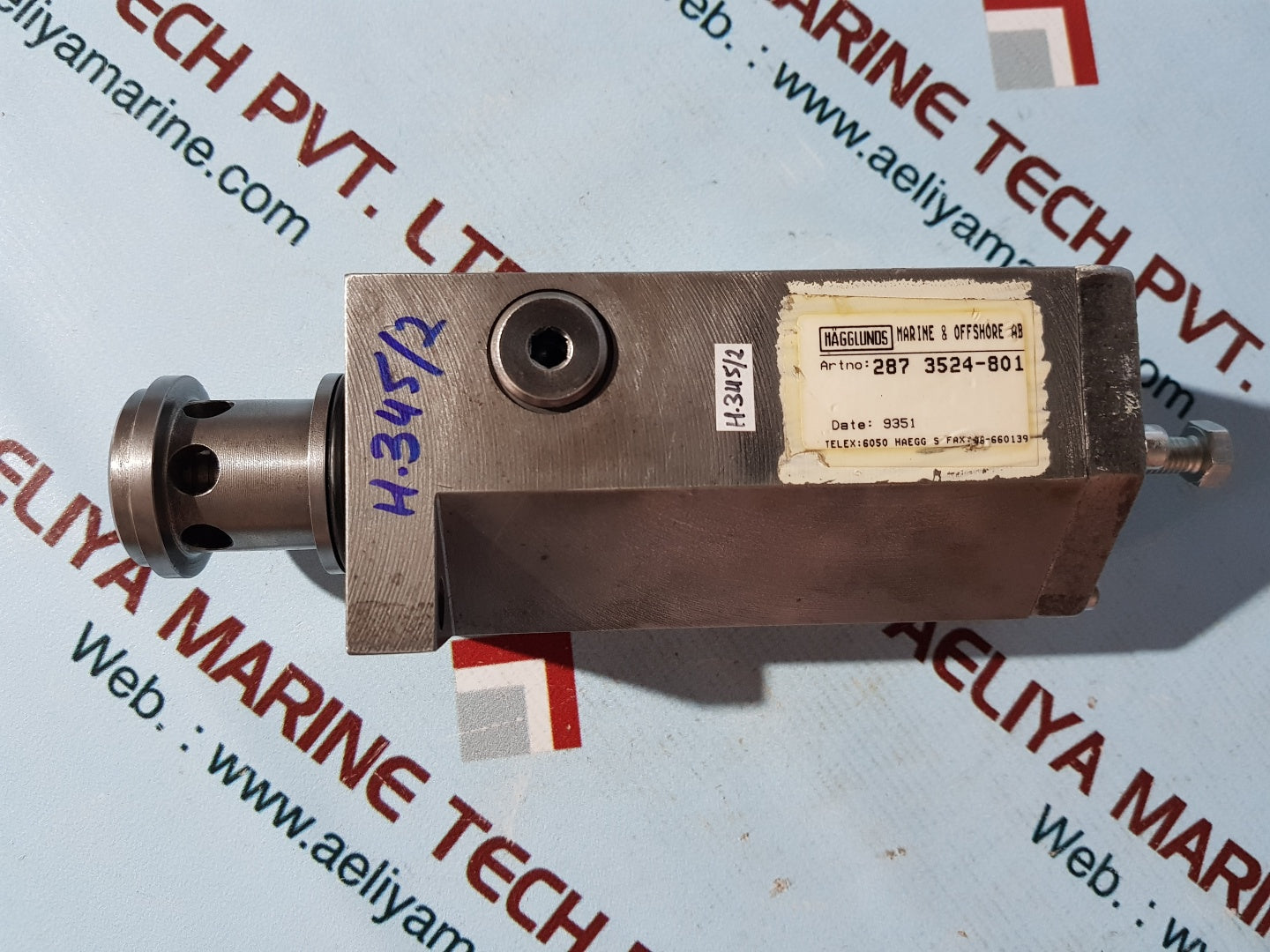 Hagglunds Crane 287 3524-801 hydraulic valve – Aeliya Marine Tech