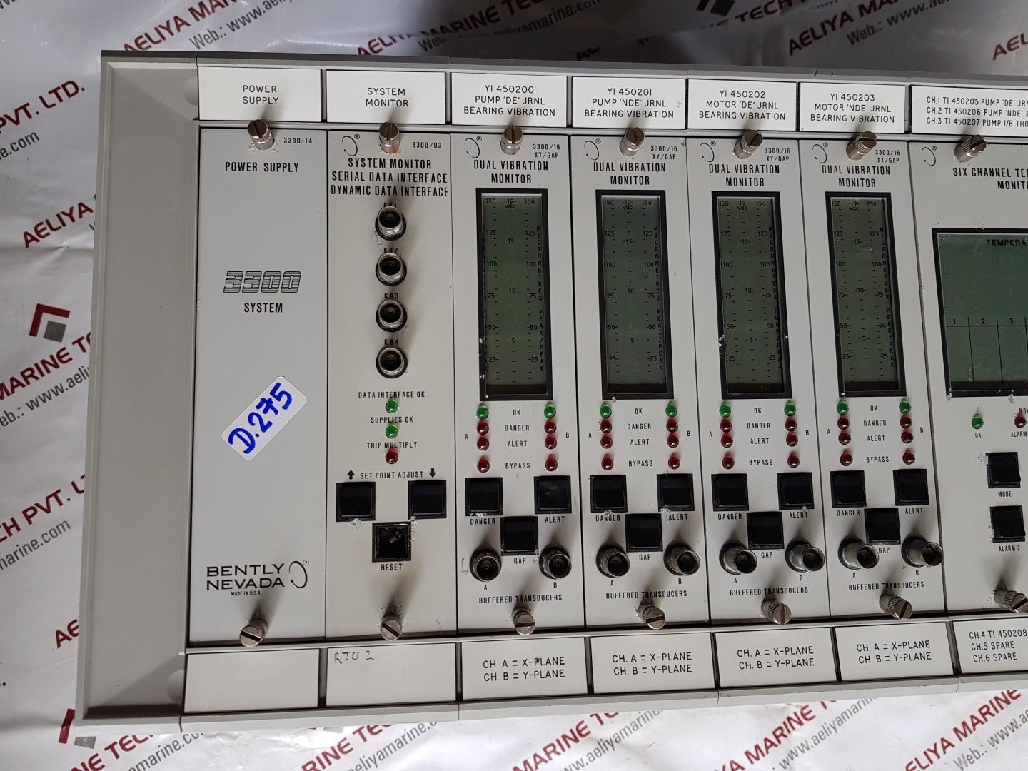 Bently nevada 3300 system rack – Aeliya Marine Tech