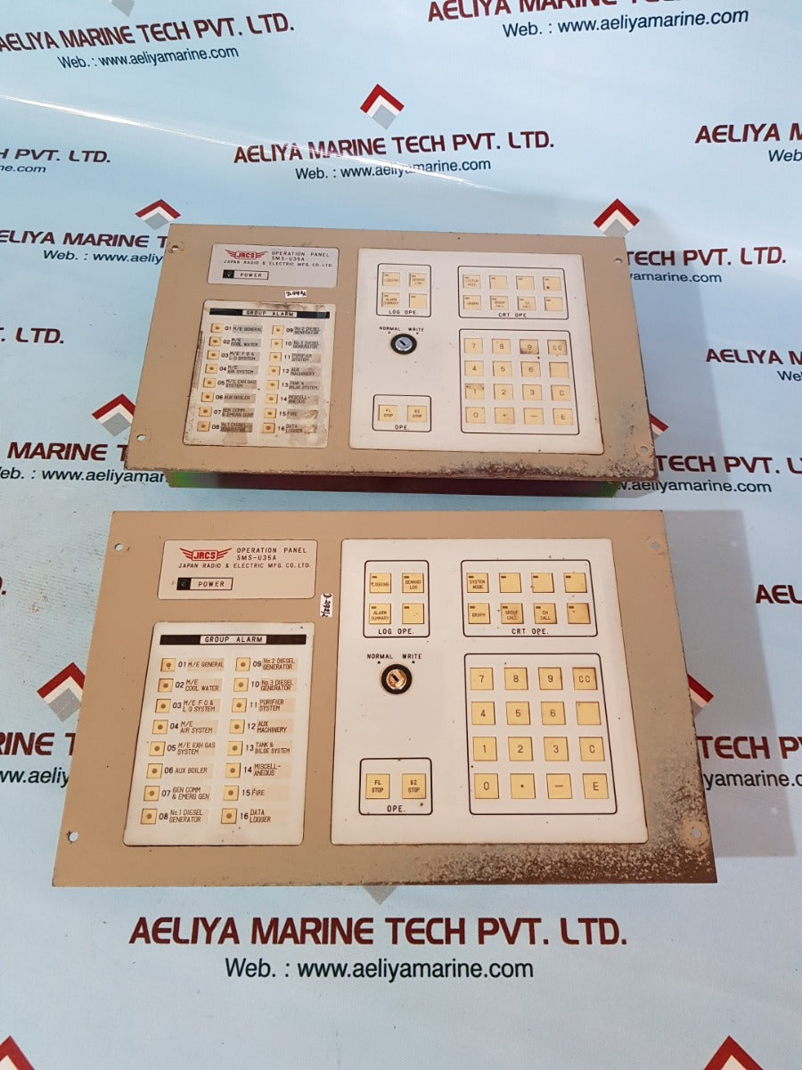 Jrcs sms-u35a operation panel – Aeliya Marine Tech