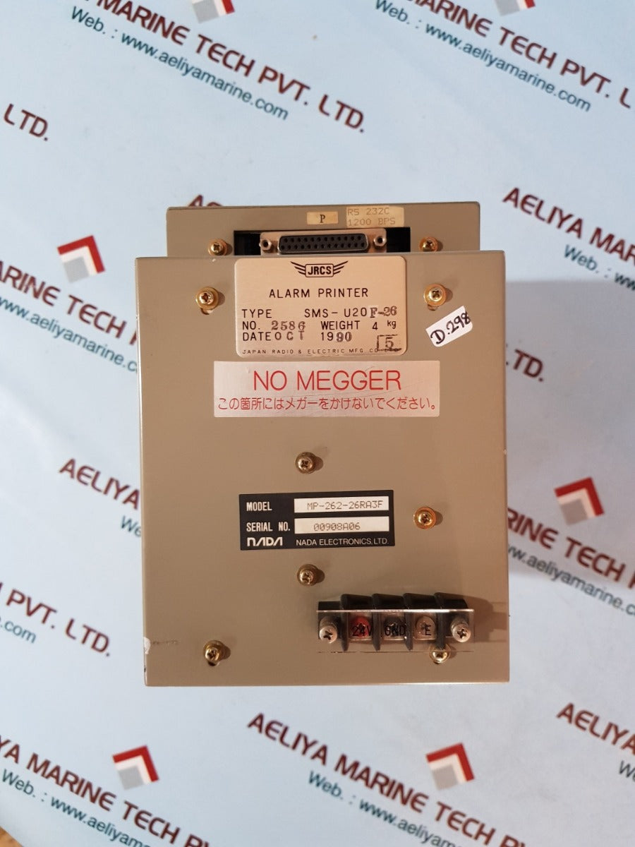 jrcs / Nada sms-u20f-26 alarm printer – Aeliya Marine Tech®