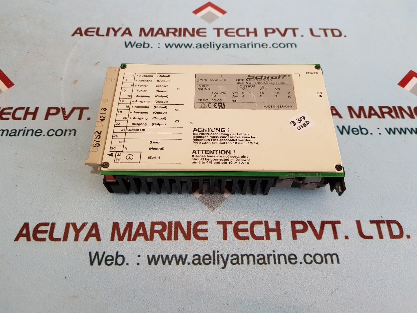 Schroff max 315 power supply – Aeliya Marine Tech®