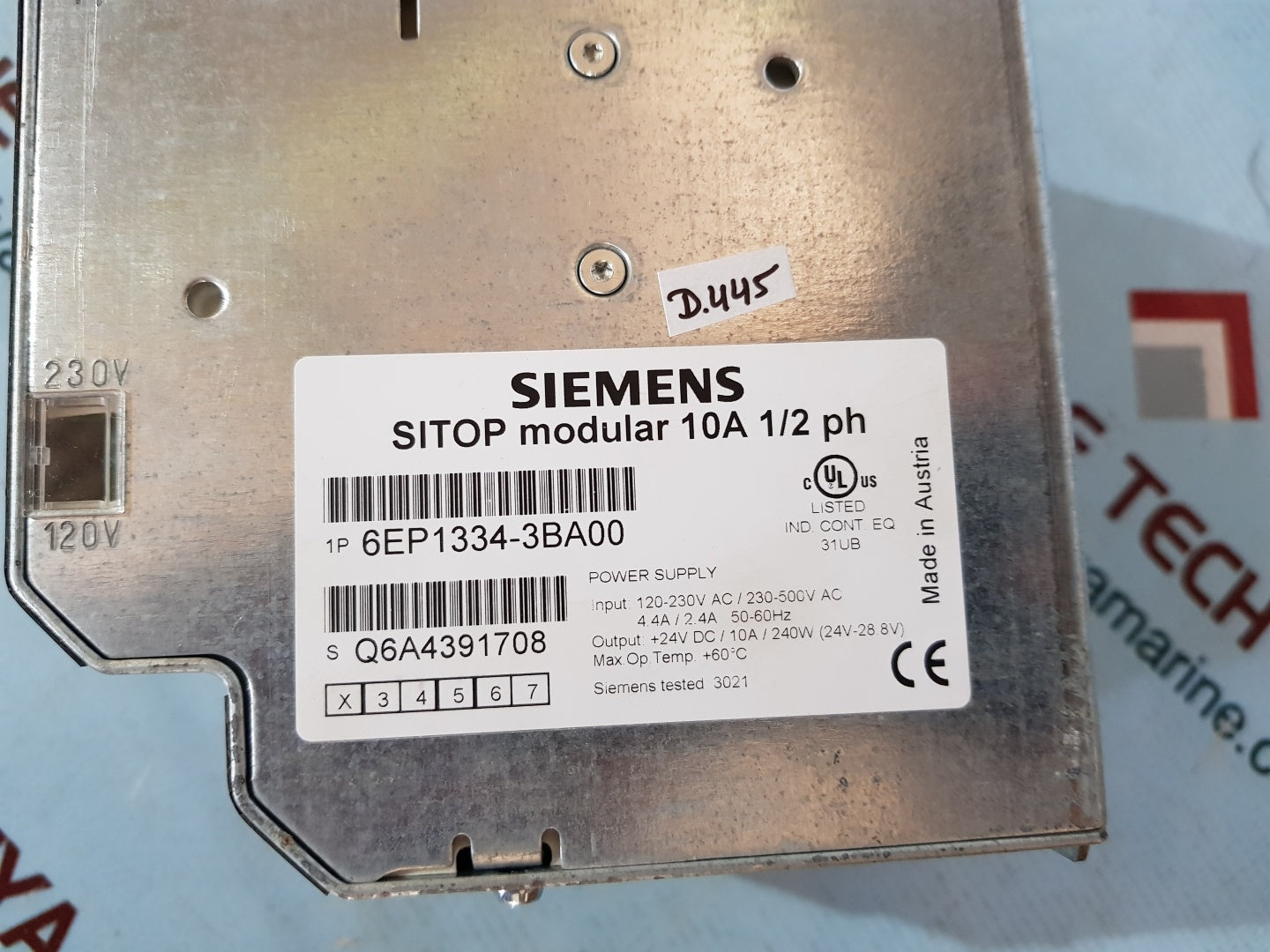 Siemens 6ep1334-3ba00 sitop modular 10a 1/2 ph power supply – Aeliya ...
