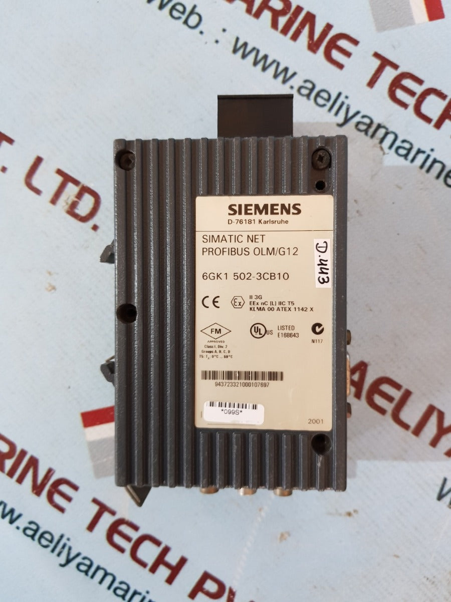 Siemens 6gk1 502-3cb10 simatic net profibus olm/g12 interface module ...