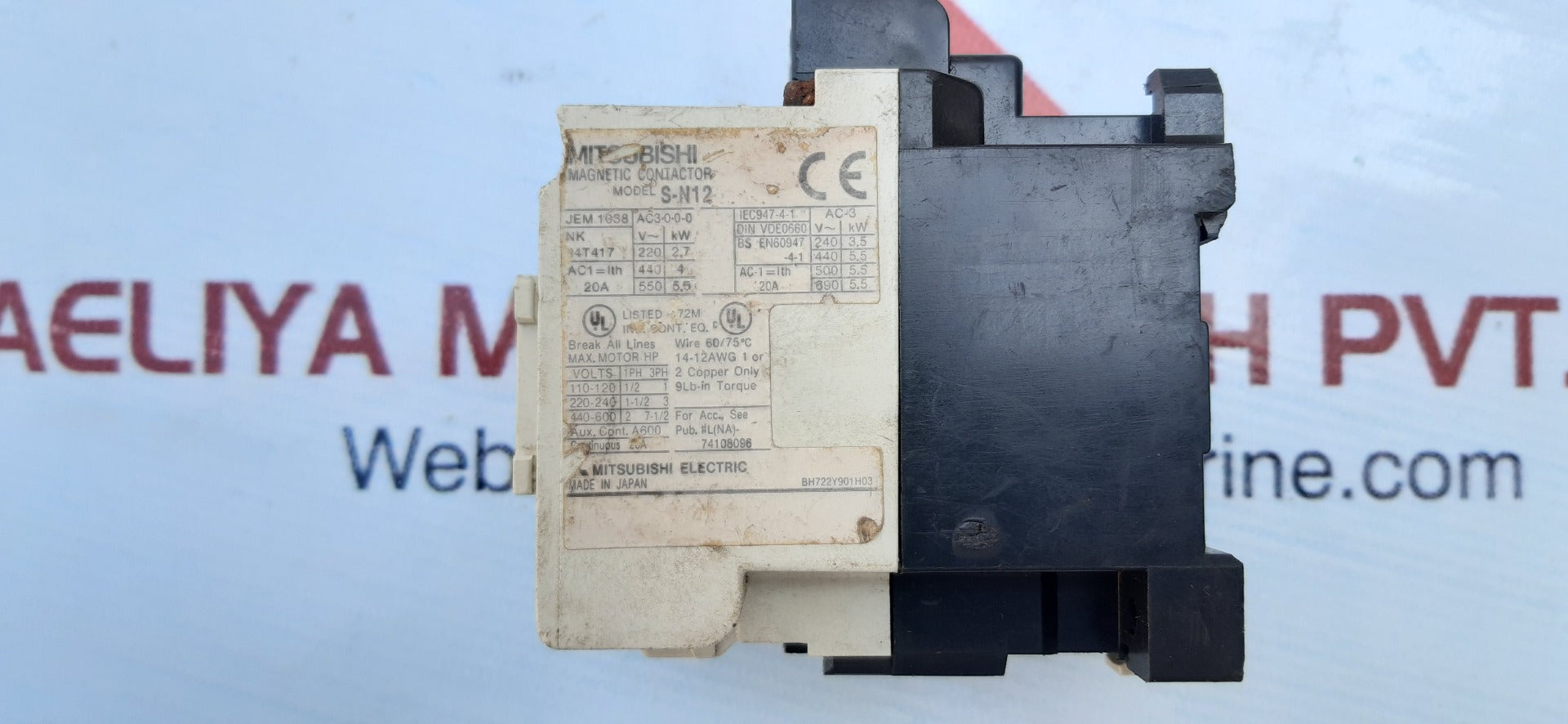Mitsubishi S-n12 Magnetic Contactor – Aeliya Marine Tech®