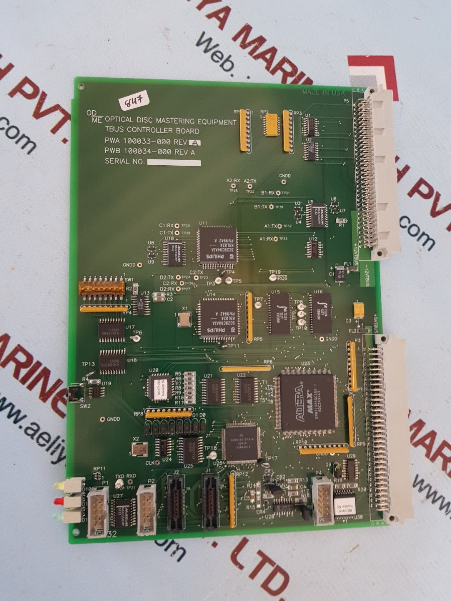 Me optical disc PWA 100033-000 tbus controller board pwb 100034-000 rev ...