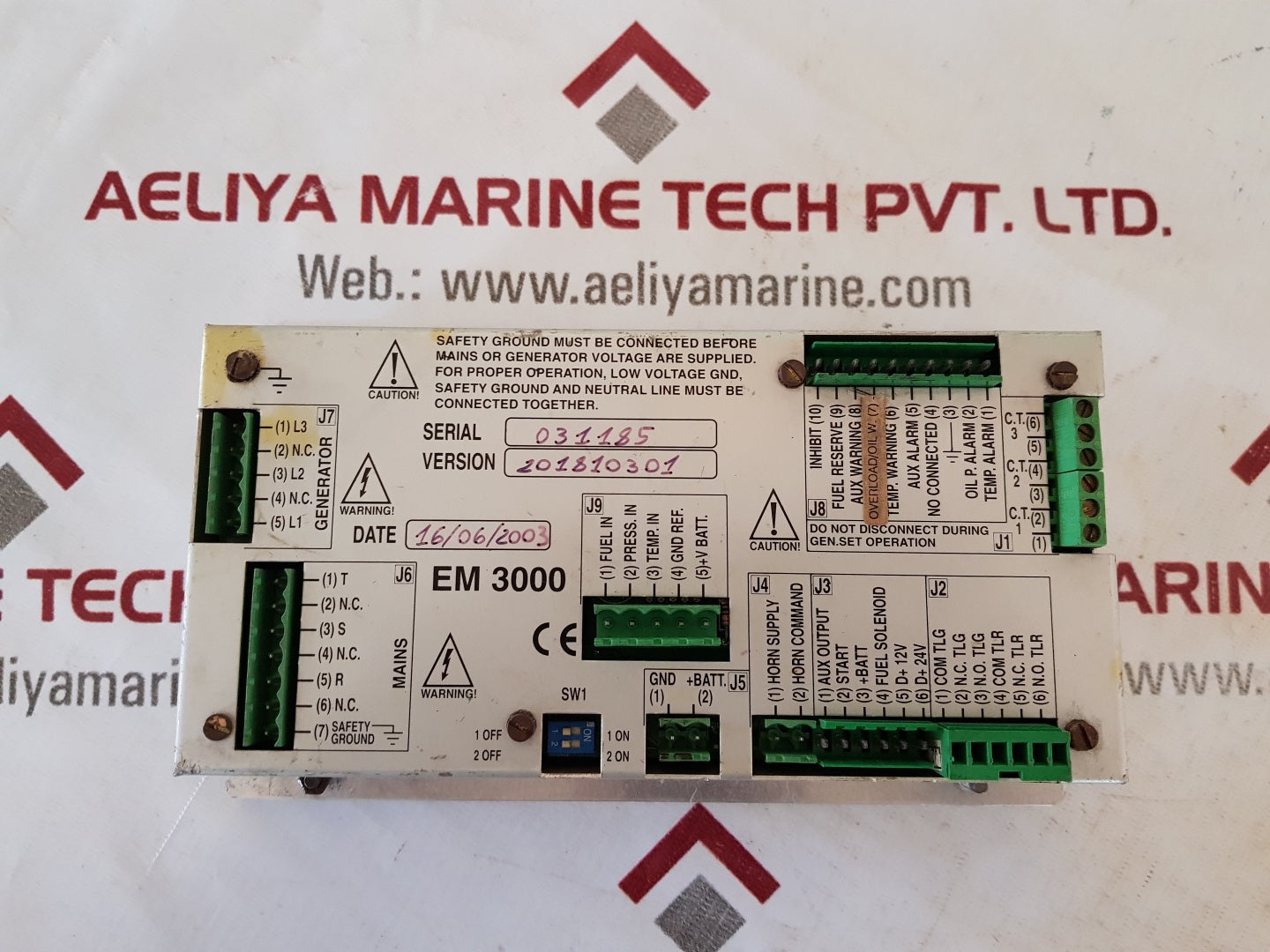 Em 3000 generator set control – Aeliya Marine Tech