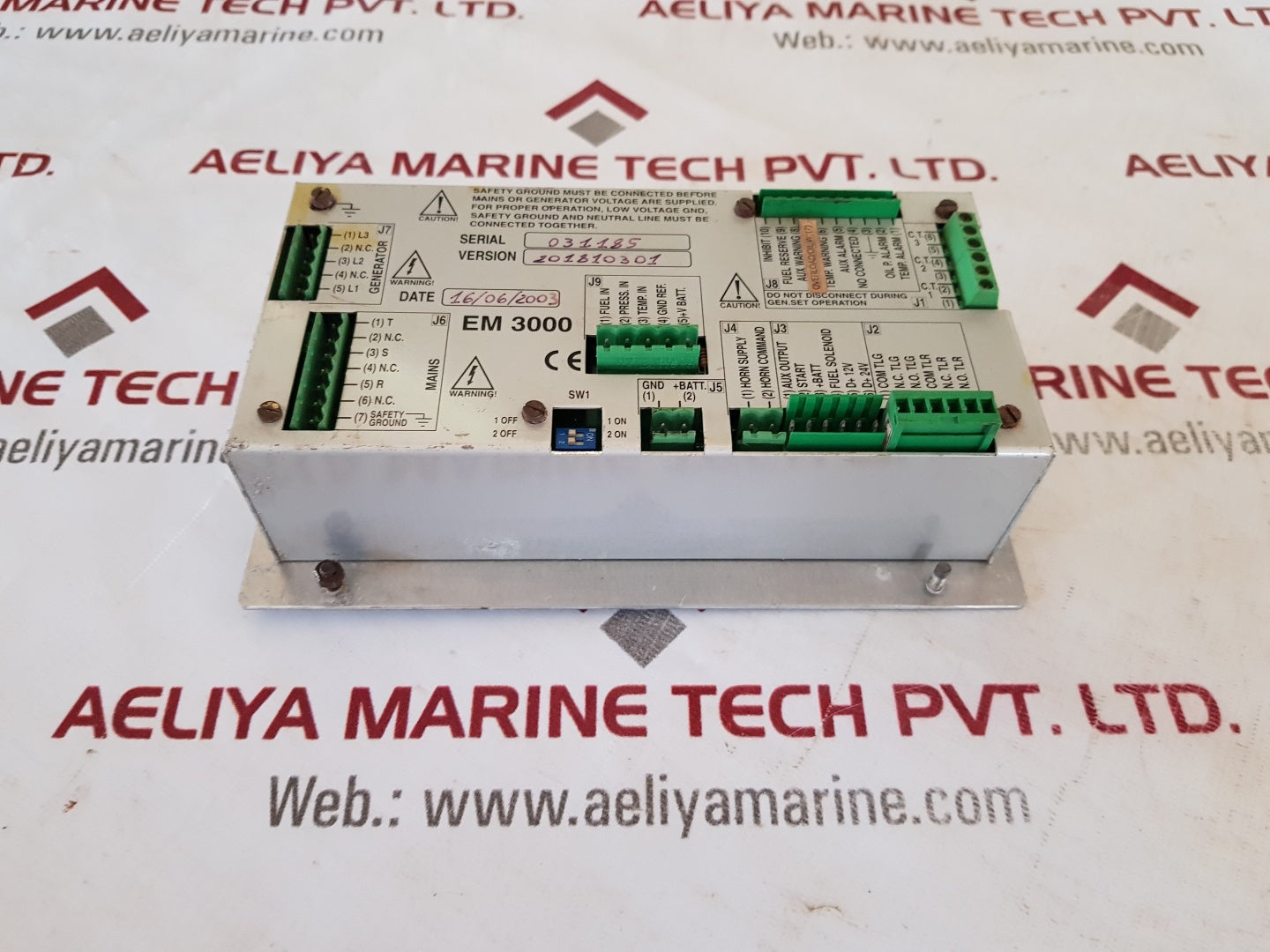 Em 3000 generator set control – Aeliya Marine Tech
