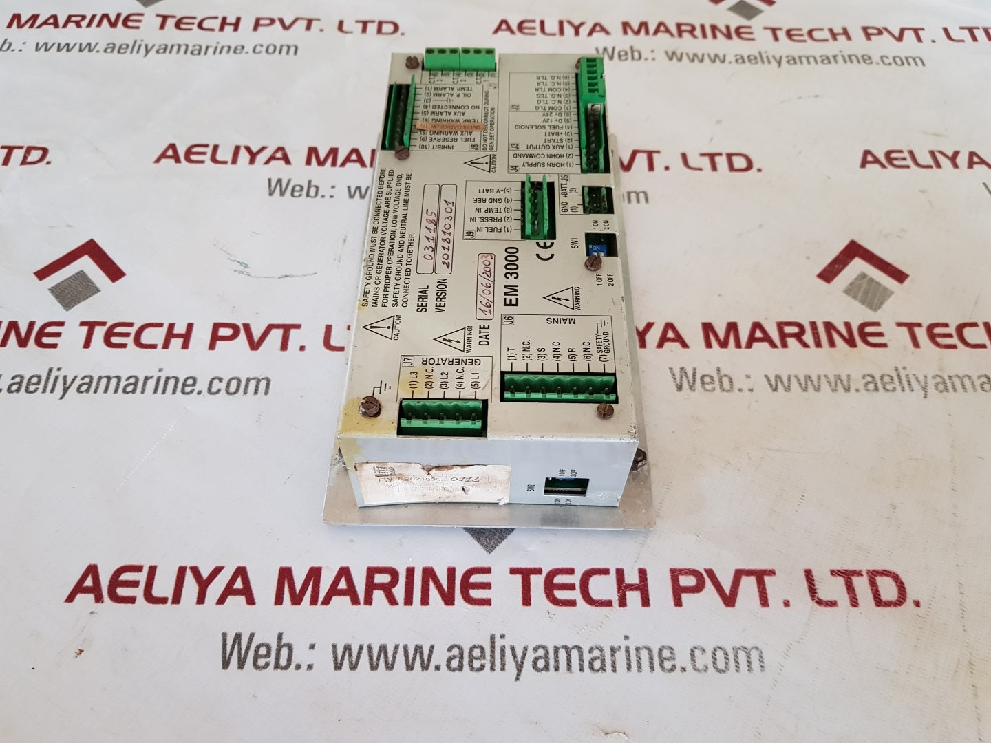 Em 3000 generator set control – Aeliya Marine Tech