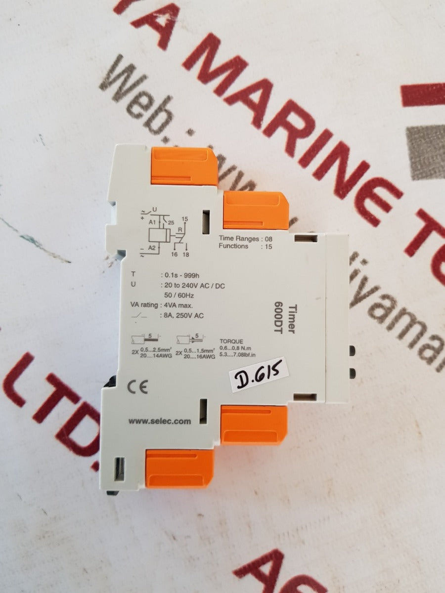 Selec 600-dt digital timer 20-240v 50/60hz – Aeliya Marine Tech®