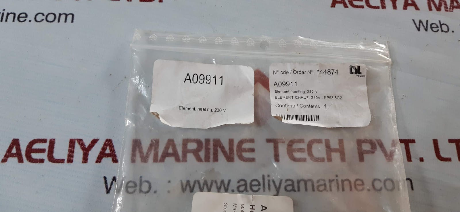 Heat element fp93 5g2 230v – Aeliya Marine Tech®