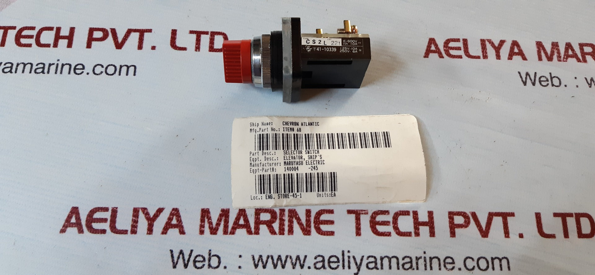 Maruyasu dengyo cs2l selector switch – Aeliya Marine Tech®