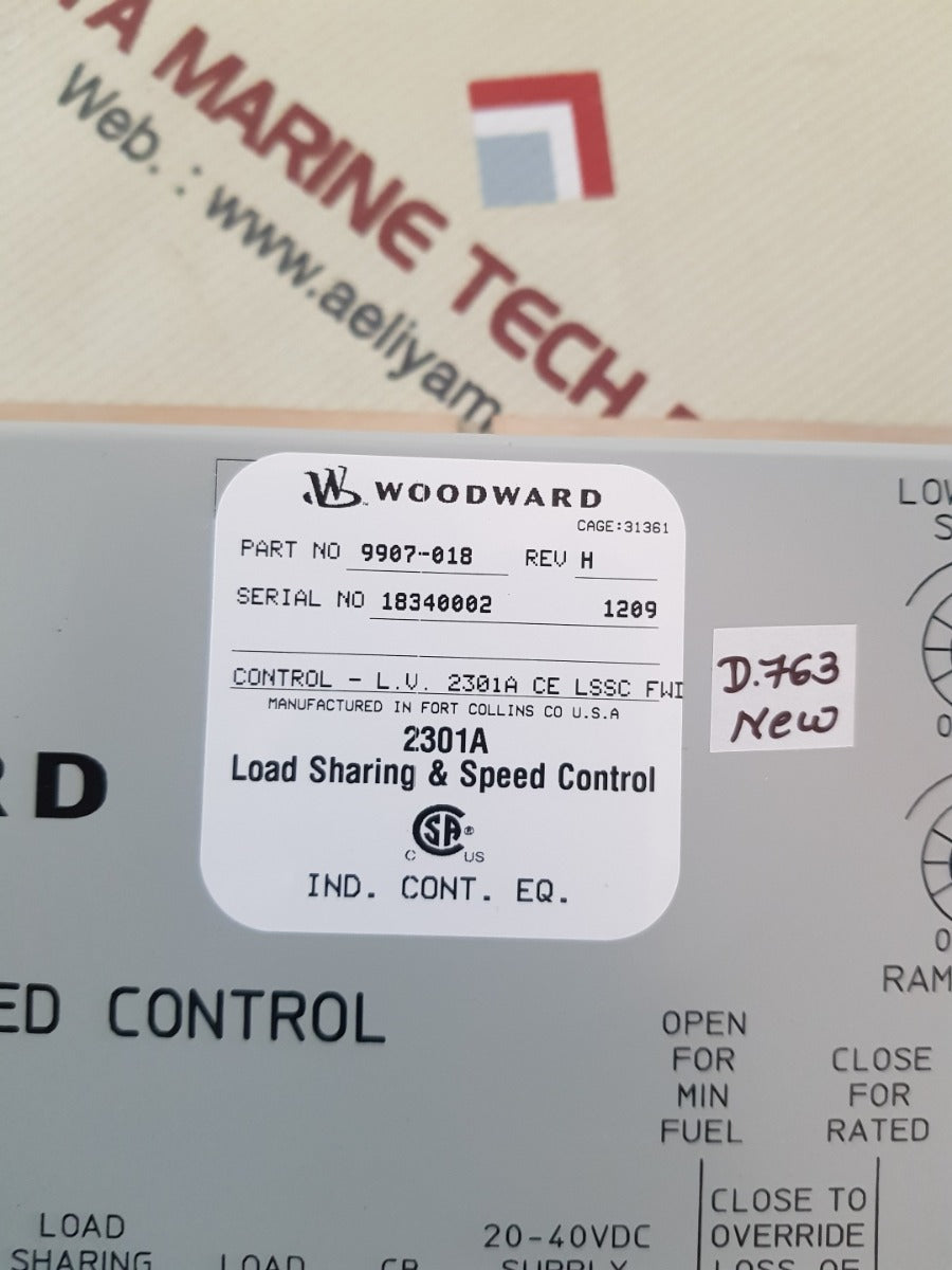 Woodward 9907-018 2301a load sharing & speed control – Aeliya Marine Tech