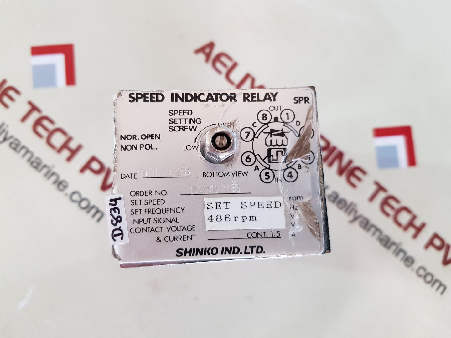 Shinko 12168 speed indicator relay 486rpm – Aeliya Marine Tech