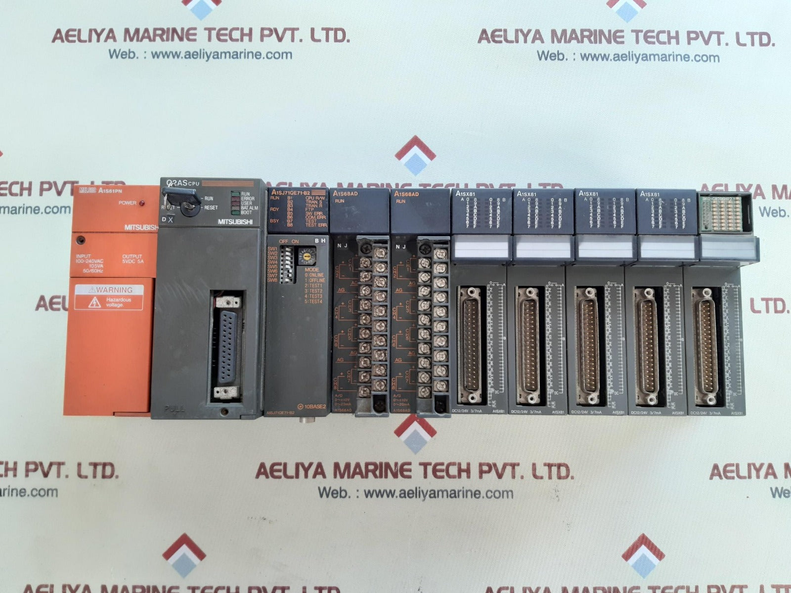 Mitsubishi melsec a1s61pn q2as cpu a1sj71qe71-b2 a1s68ad a1sx81 power ...