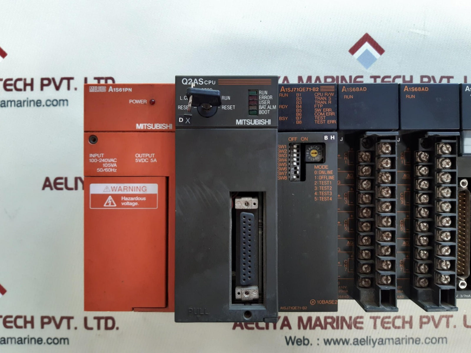 Mitsubishi melsec a1s61pn q2as cpu a1sj71qe71-b2 a1s68ad a1sx81 power ...